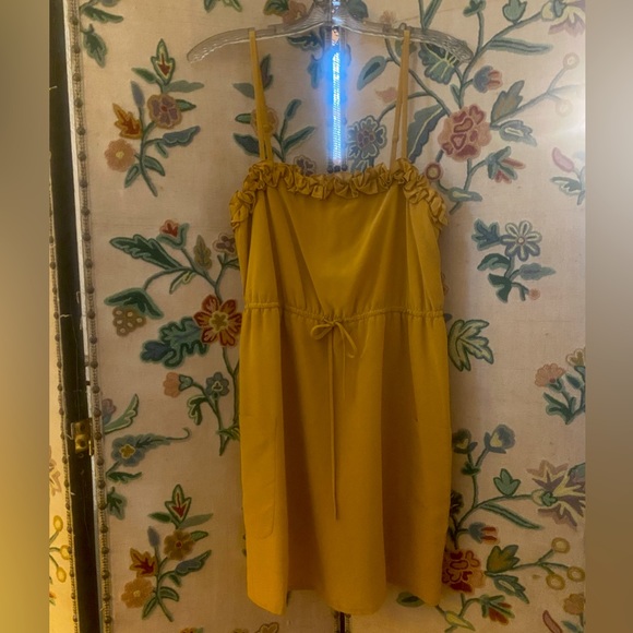 Marc By Marc Jacobs | Dresses | Marc By Marc Jacobs Mustard Yellow Silk ...